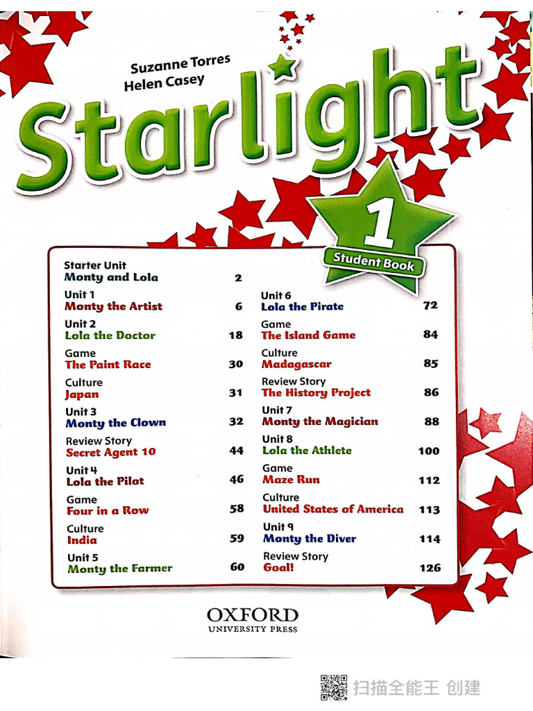 Unit 1-2 Monty The Artist SB Starlight 1 | PDF