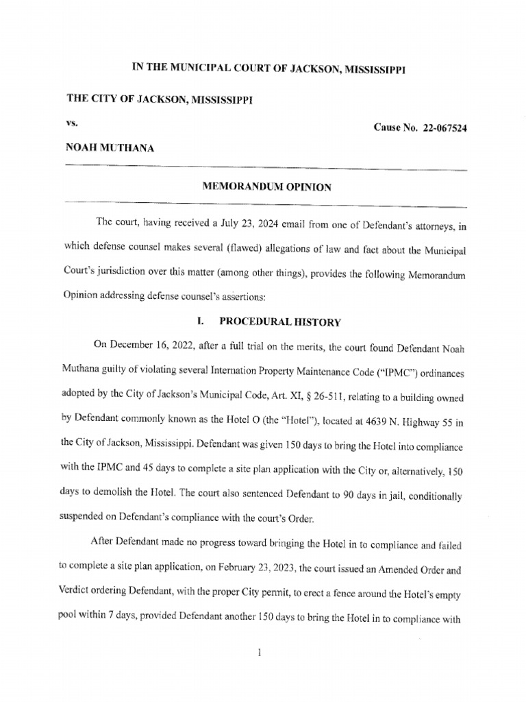 Memorandum Opinion | PDF