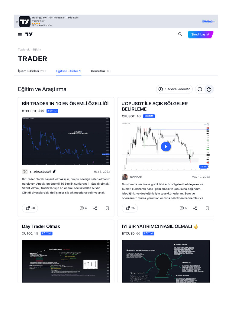 Trader - Eğitim - TradingView | PDF