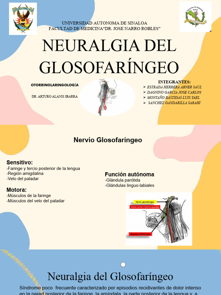 Neuralgia Del Nervio Glosofaringeo | PDF