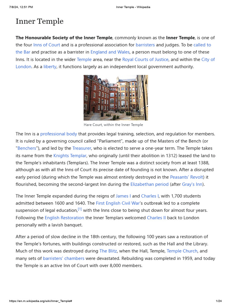 Inner Temple | PDF | Art