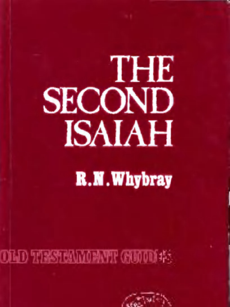 Second Isaiah (OTL), The - Roger Norman Whybray | PDF | Book Of Isaiah ...