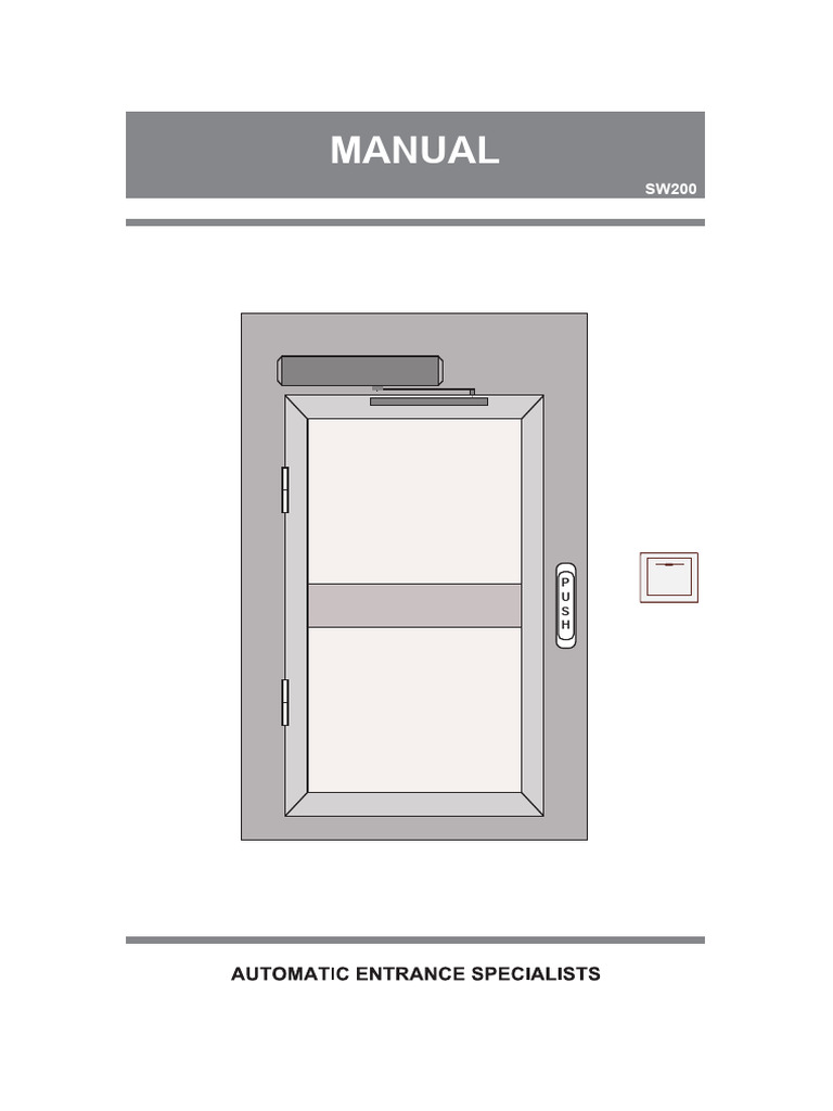 SW200 Installation Manual Guide | PDF | Manufactured Goods | Equipment