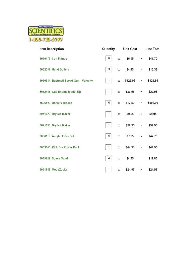 Science Lab Supplies Catalog | PDF
