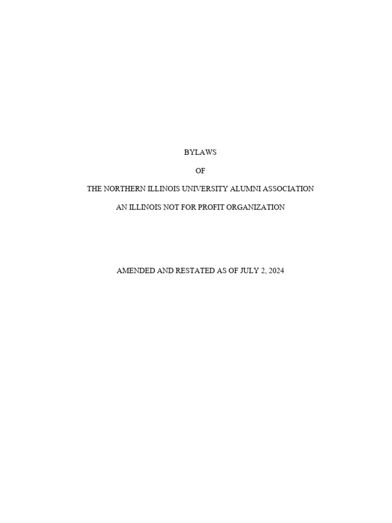 Niu Aa Revised Bylaws - July 2024 - Final | PDF | Board Of Directors ...