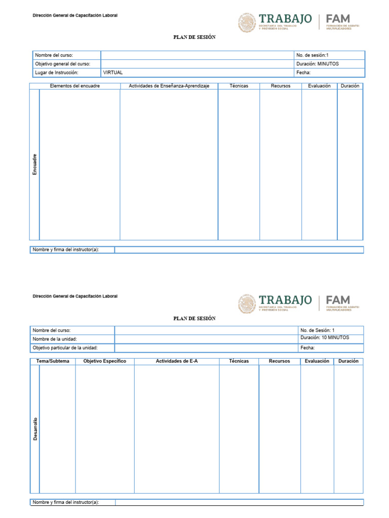 Formato Plan de Sesión MC | PDF