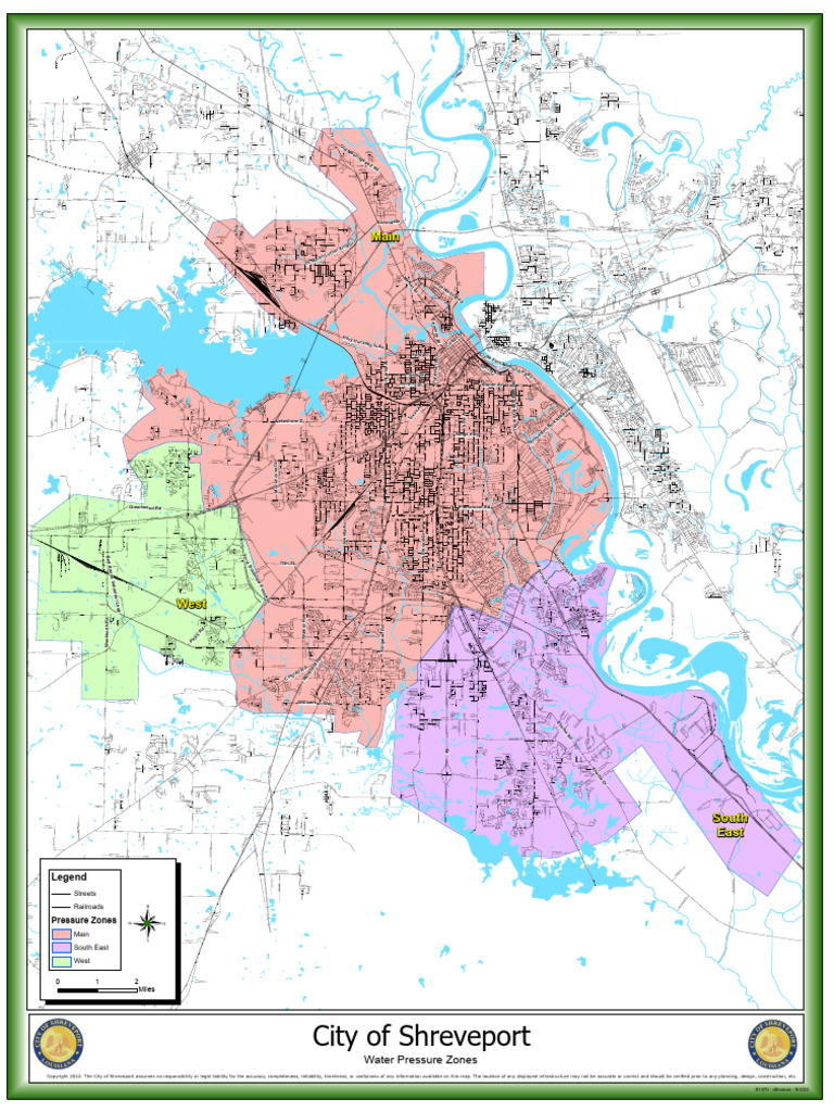 Shreveport Water Pressure Zones | PDF
