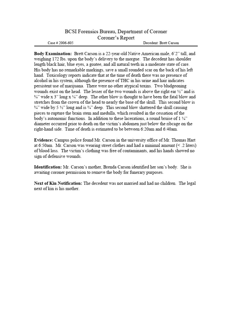 Crime Scene Final 2 | PDF