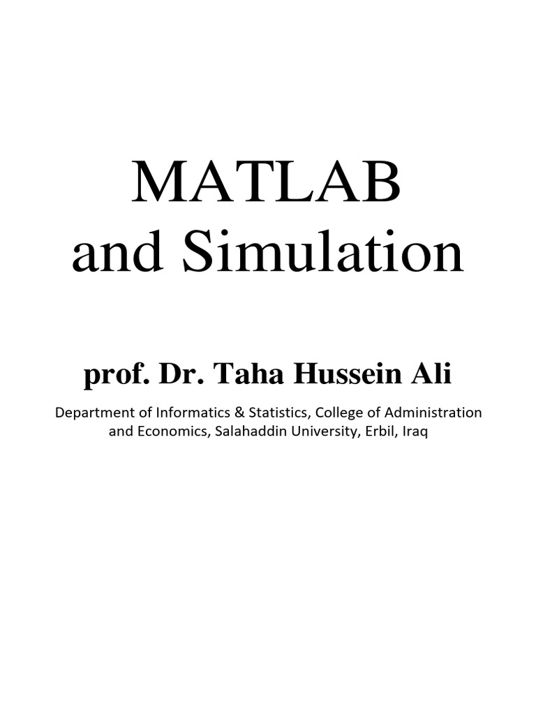 Matlab And Simulation Pdf Matlab Regression Analysis
