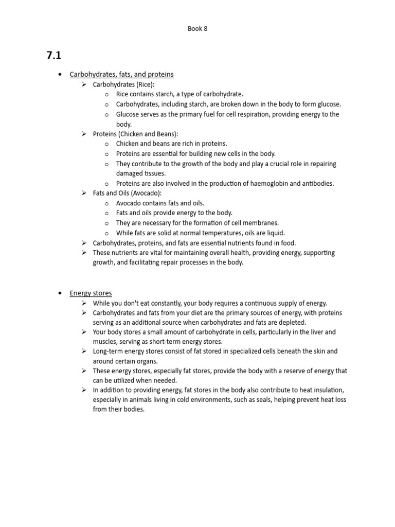 Chapter 7, Book 8 | PDF | Diet & Nutrition | Dietary Fiber