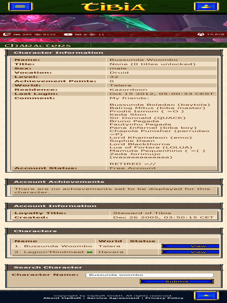 Tibia - Free Multiplayer Online Role Playing Game 2 | PDF