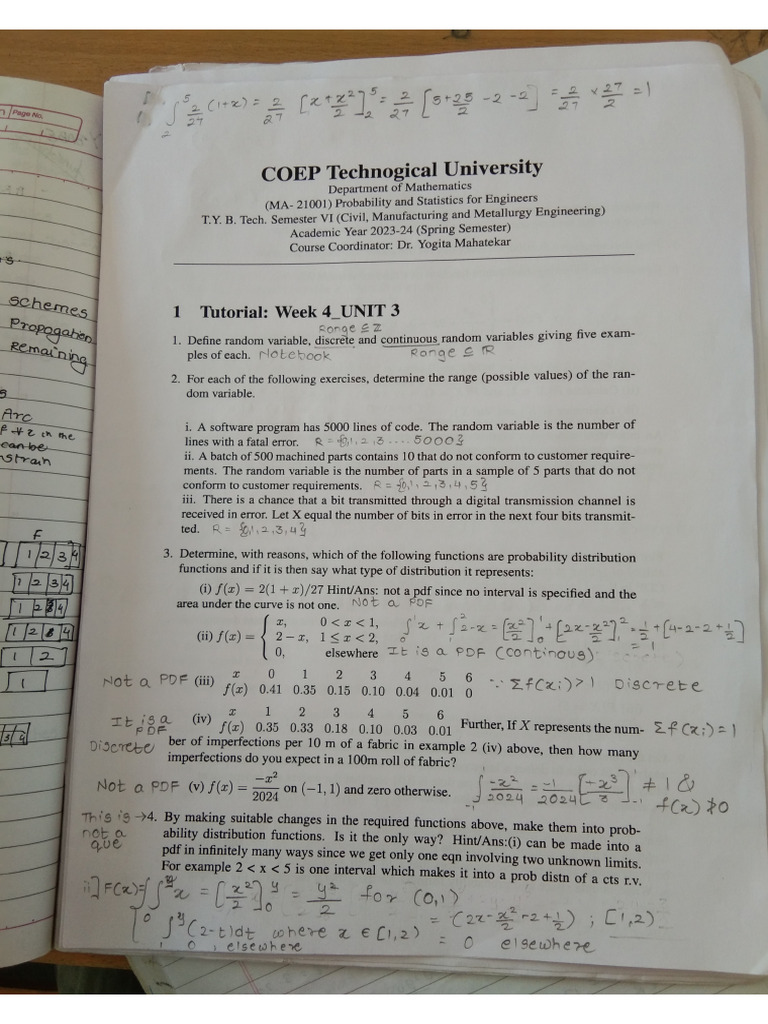 Tutorial 4 PSE | PDF