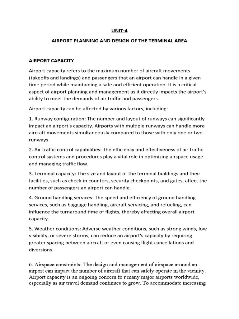 ASP- UNIT- 4 | PDF | Runway | Airport