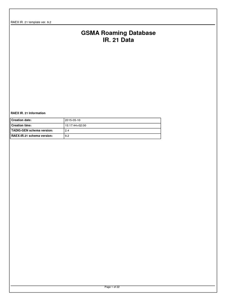 RAEX IR. 21 Template v9.2 Overview | PDF | Digital Technology | Radio ...
