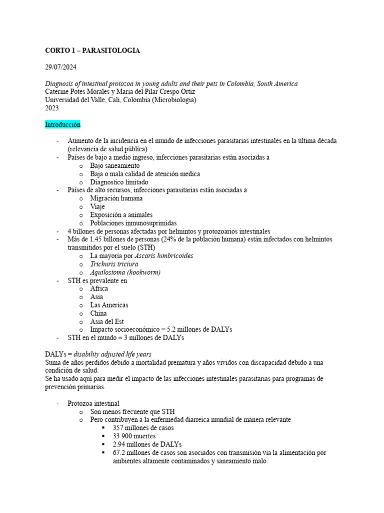 CORTO 1 - Parasito | PDF | Mascota | Gatos