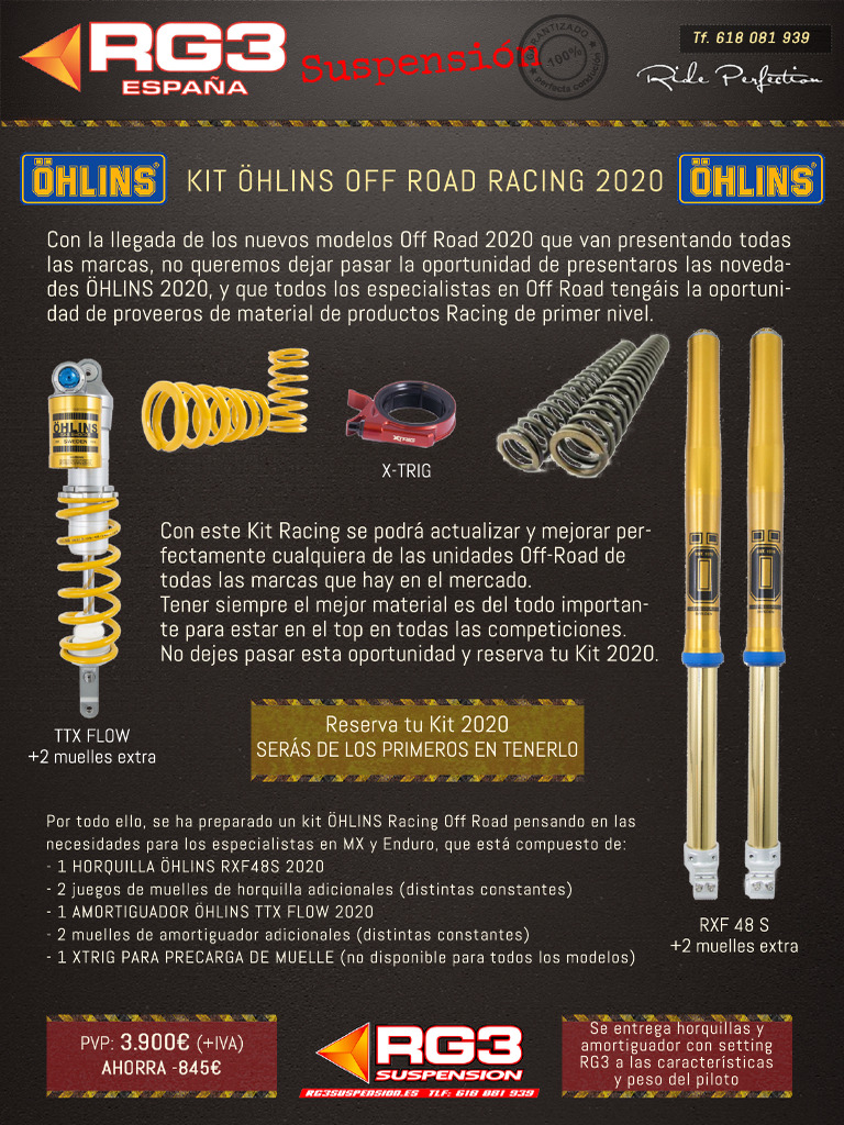 Kit Ohlins Off Road Racing 2020 | PDF