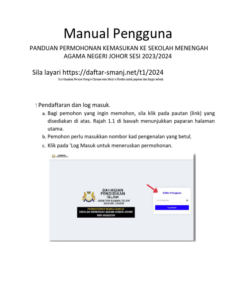 Manual Pengguna | PDF