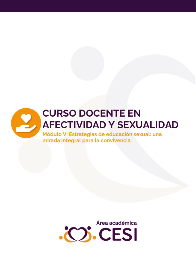 Estrategias de Educación Sexual y Afectiva Integral Docente | PDF ...