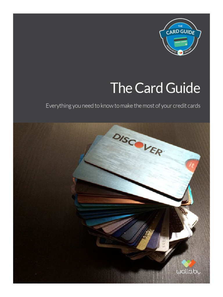 The Card Guide | PDF | Credit Card | Credit History