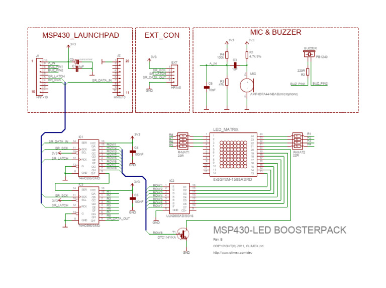 Msp430 Led Boosterpack Schematic | PDF
