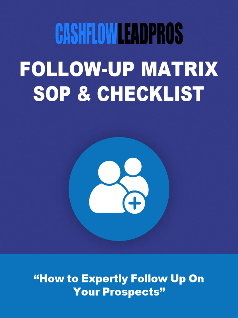 Follow Up - Matrix 1 | PDF | Text Messaging | Facebook