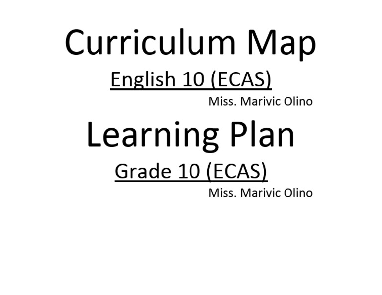 Curriculum Map | PDF