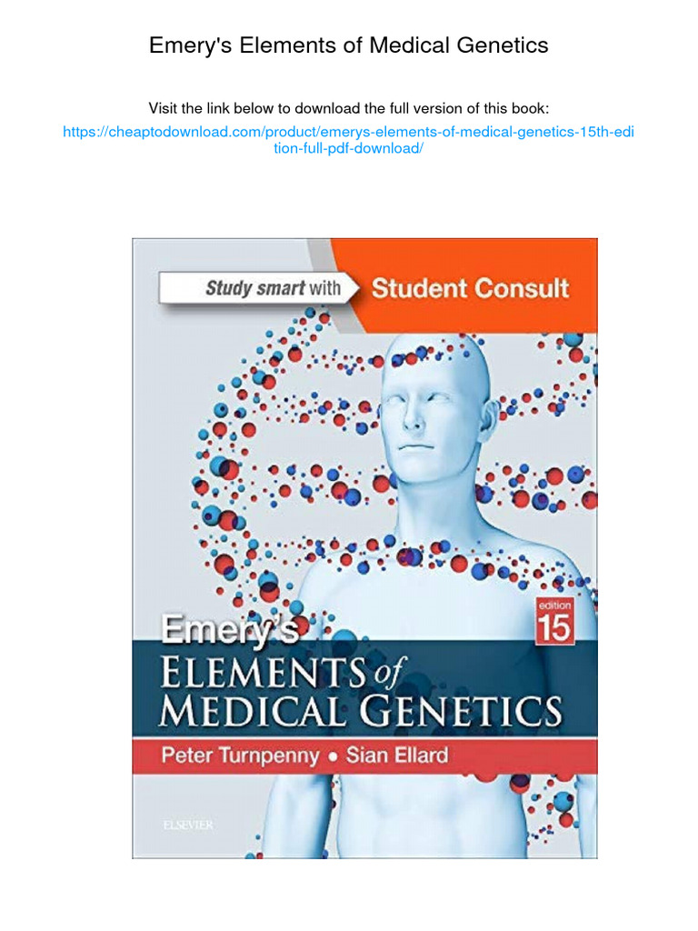 Emery's Elements of Medical Genetics. ISBN 1989862004, 978-1989862001 ...