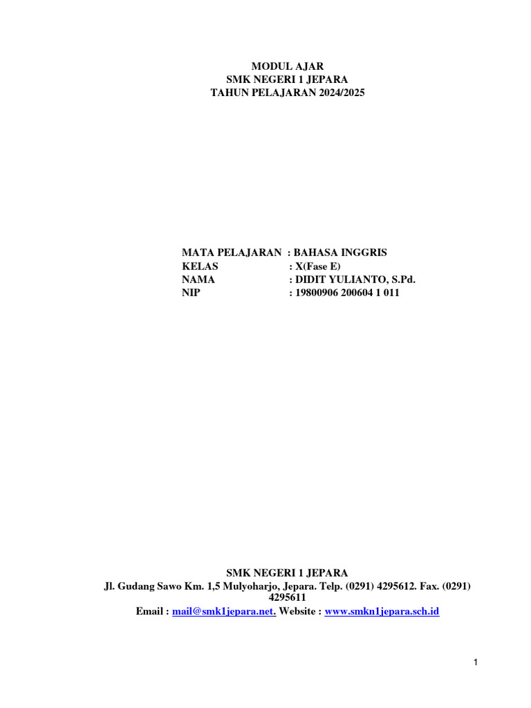 4.modul Ajar Bing X 2425 - Signed | PDF