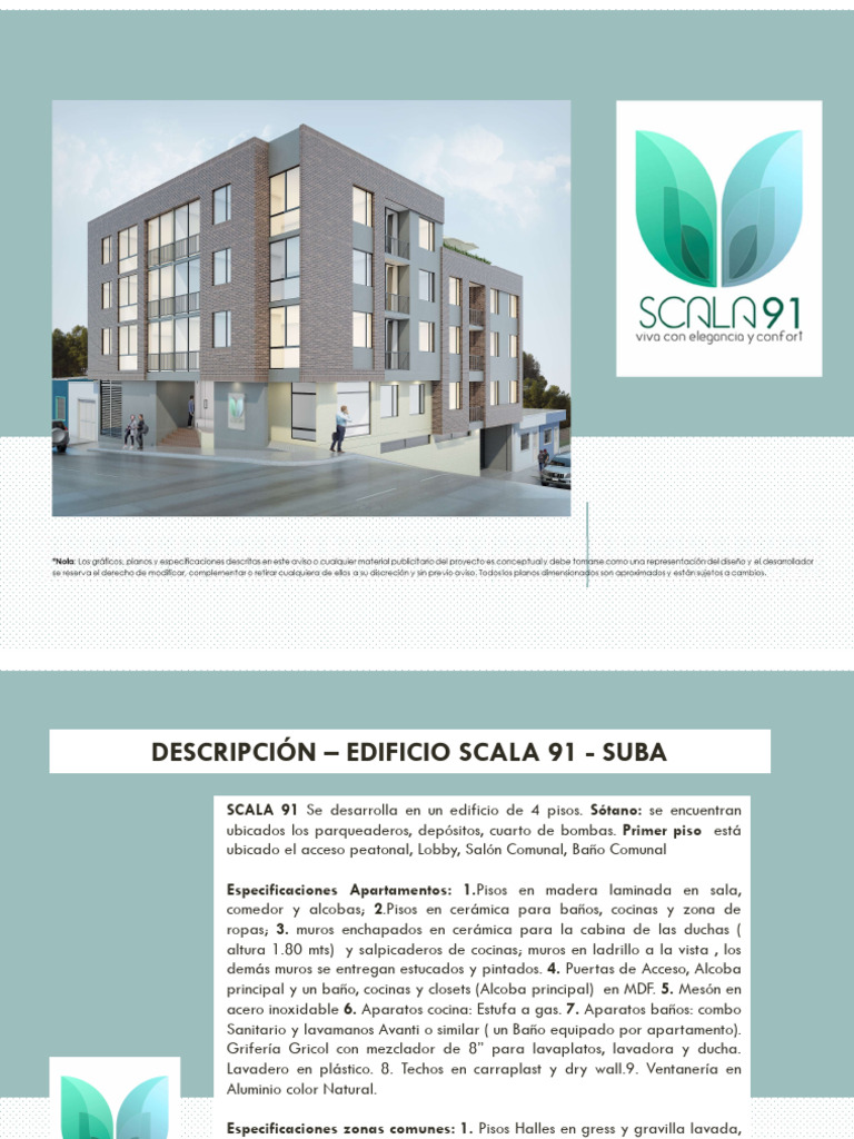 Presentación Edificio Scala 91 v11 | PDF | Cocina | Ingeniería de Edificación