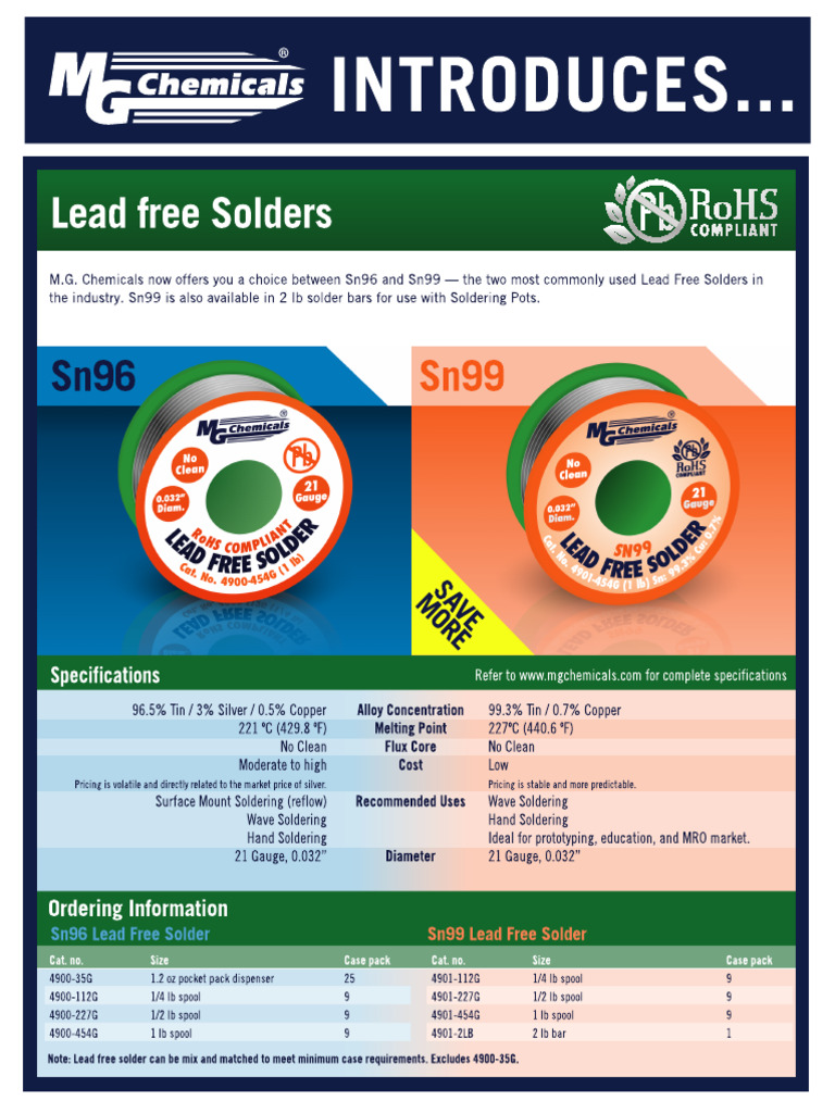 4900-35G Solder Datasheet | PDF