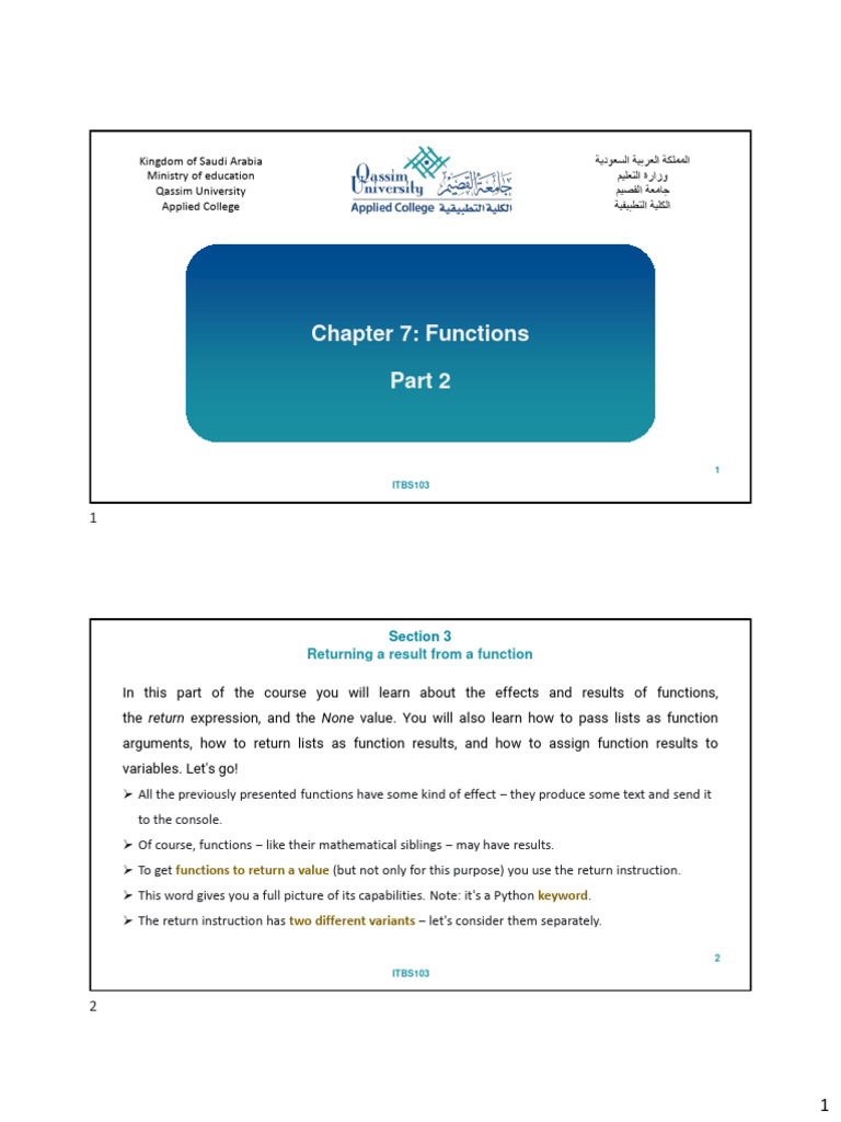Chapter 7 Pdf Parameter Computer Programming Scope Computer Science 2213