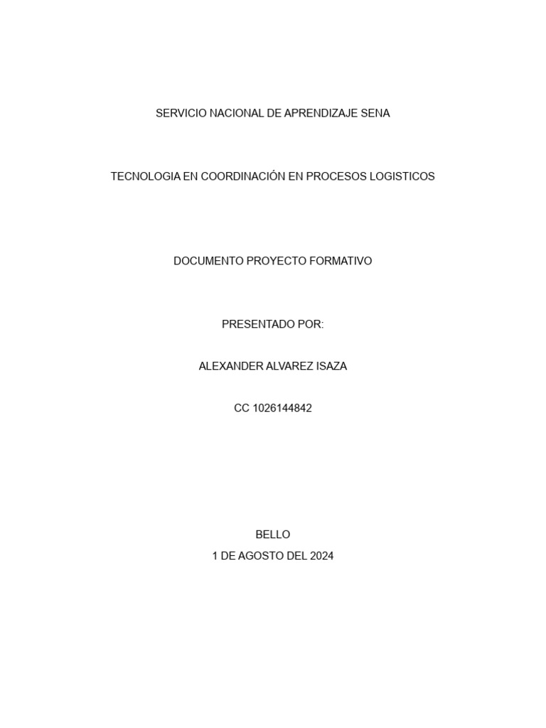Documento Proyecto Formativo | PDF | Marca | Mercado (economía)