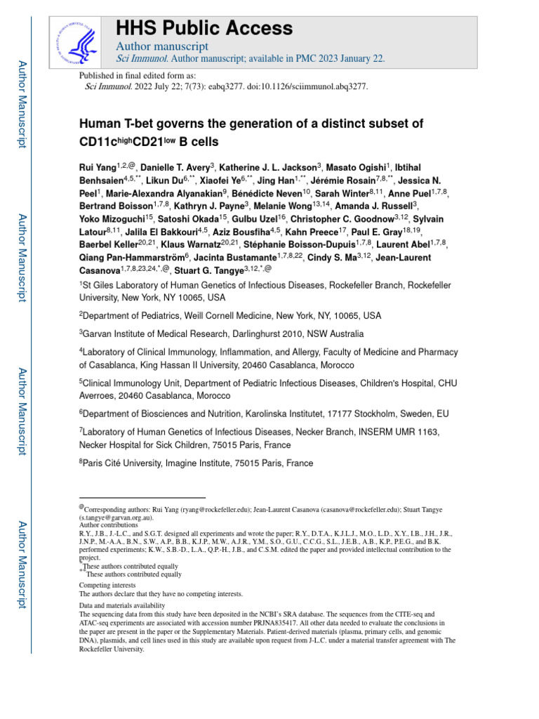 2023 T Bet Deficency SCIENCE | PDF | Immunoglobulin G | Antibody