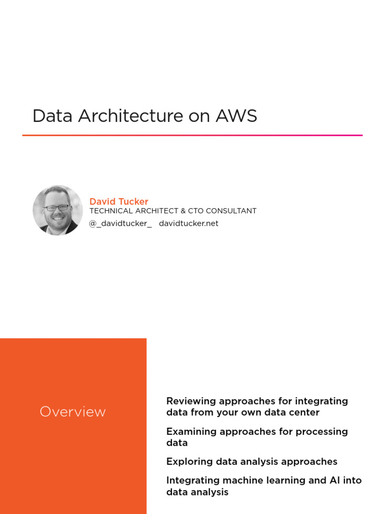 Data Architecture On Aws Slides Pdf Amazon Web Services Cloud Computing 