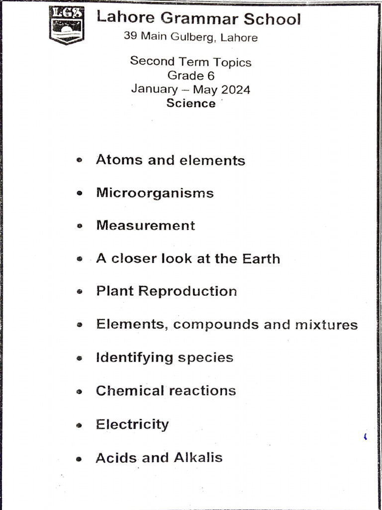 Science Term 2 For Sessionals | PDF