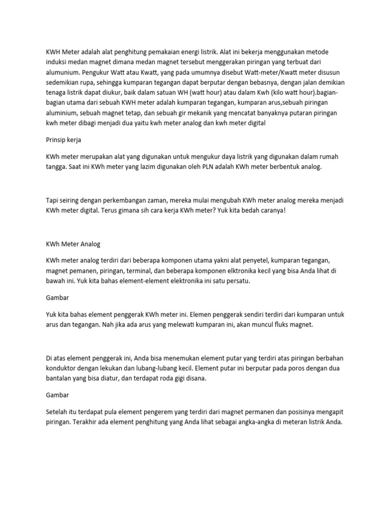 KWH Meter adala-WPS Office | PDF | Sains & Matematika