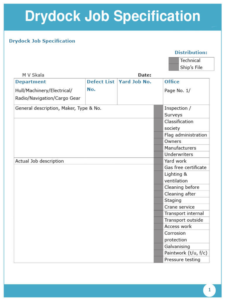 DD Defect Specification | PDF | Specification (Technical Standard) | Ships