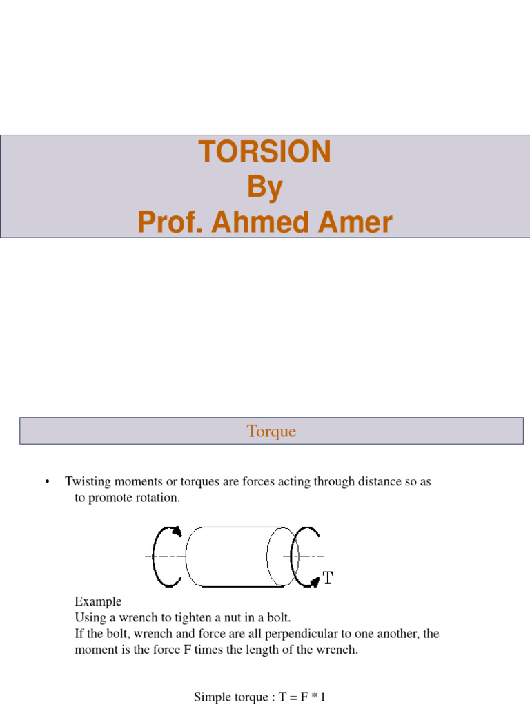 Understanding Torsion in Shafts | PDF | Torque | Stress (Mechanics)