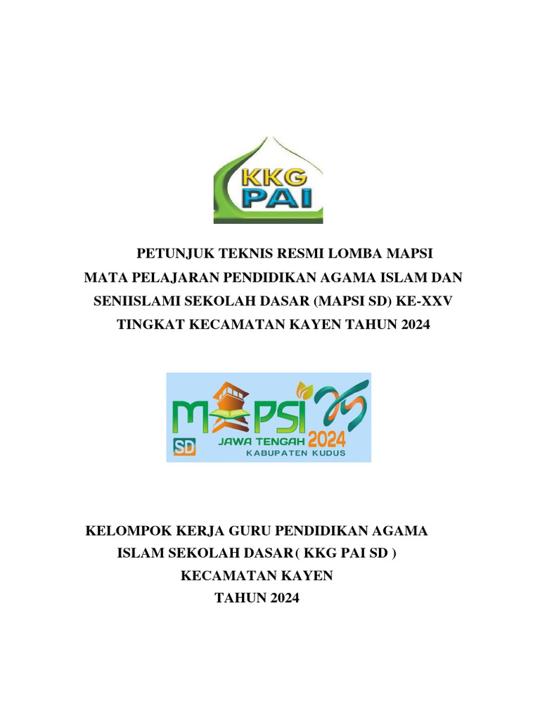 Juknis Mapsi Kayen 2024 | PDF