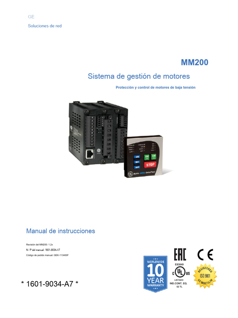 MM200 | PDF | Ingenieria Eléctrica | Relé