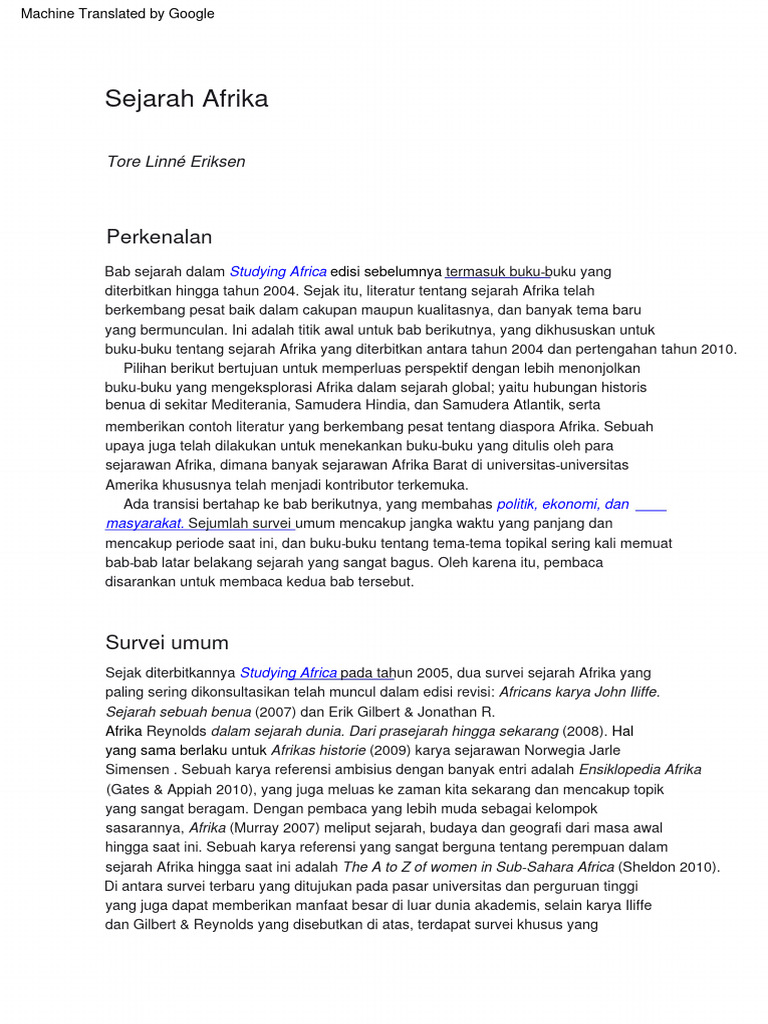 Sejarah Afrika | PDF