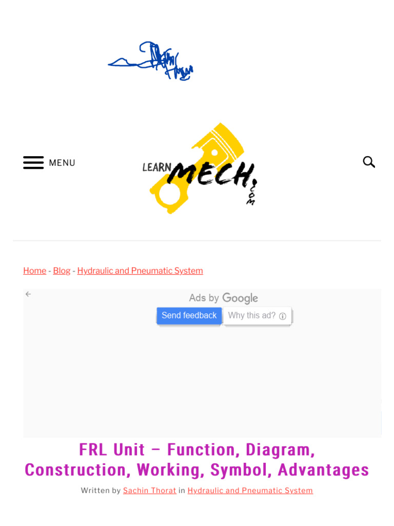 FRL Unit - Function, Diagram, Construction, Working, Symbol, Advantages ...