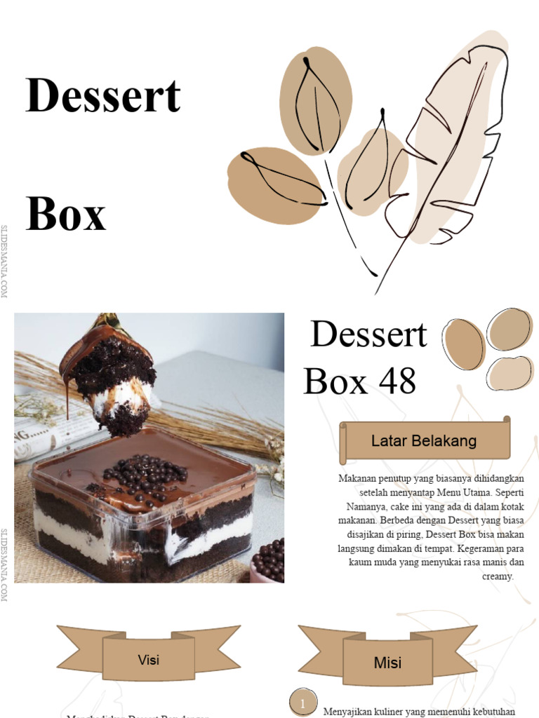 Strategi Pemasaran Dessert Box 48 | PDF | Memasak, Makanan, & Anggur