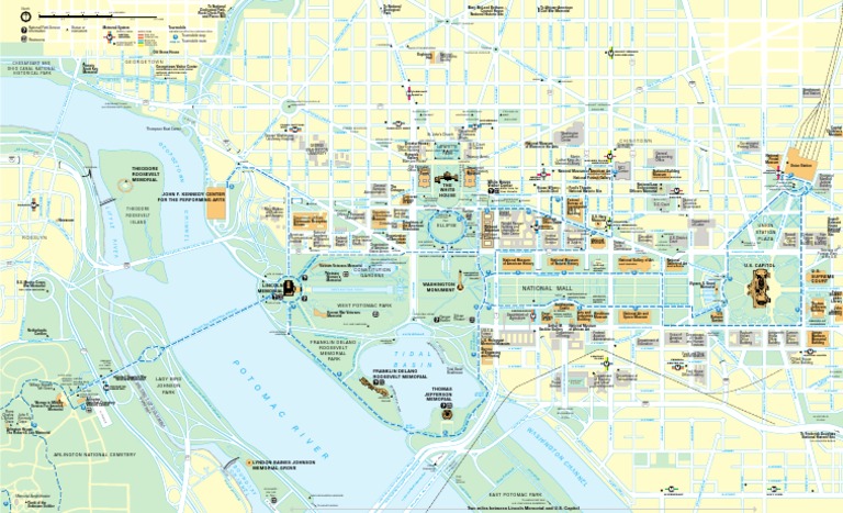 National Mall Visitor Map Guide | PDF | National Mall | Washington