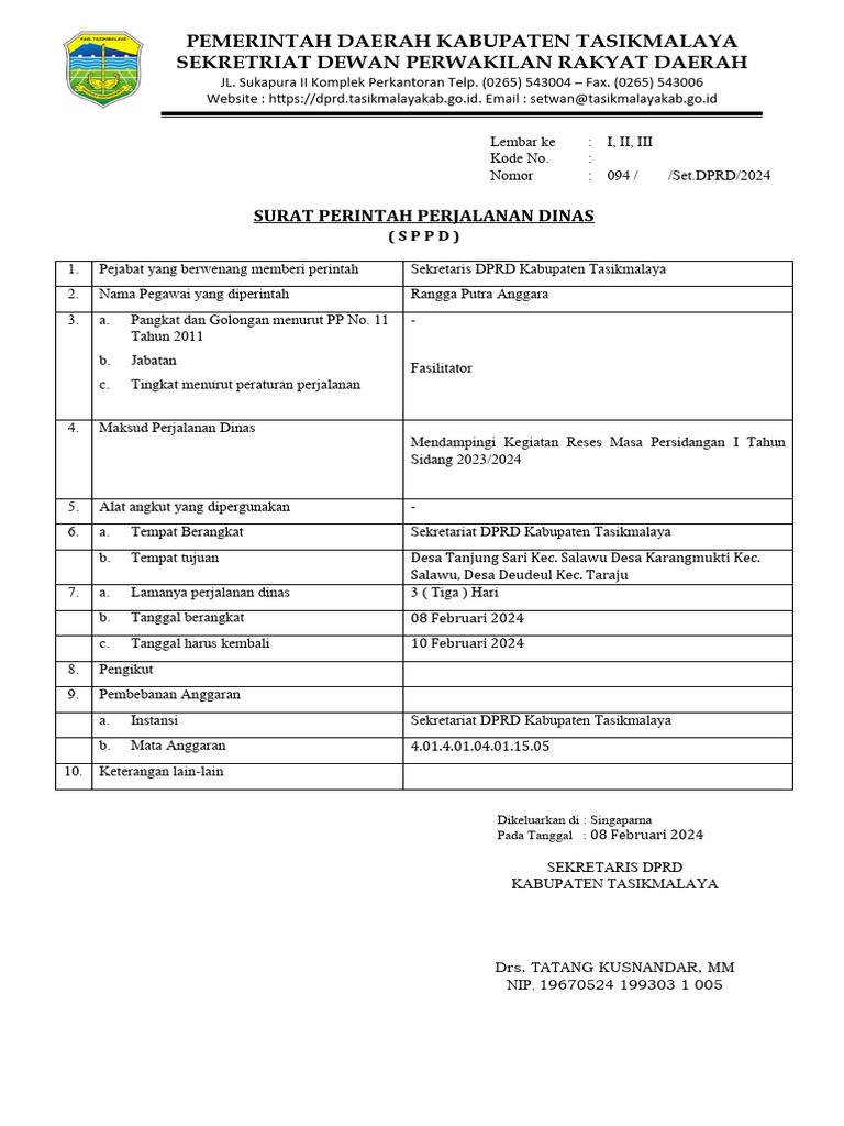 Form SPPD Fasilitator Reses | PDF