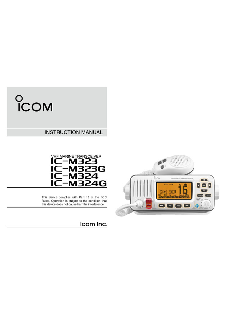 Manual Radio Icom | PDF | Antenna (Radio) | Telecommunications Engineering