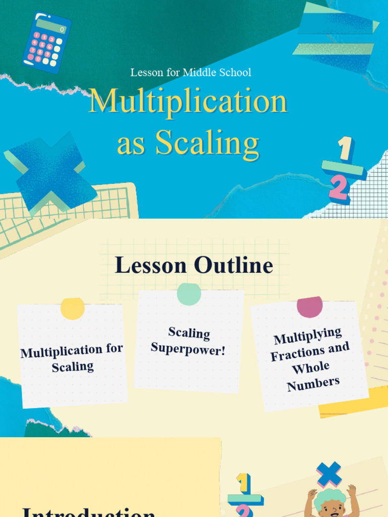 Multiplication As Scaling Lesson For Middle School | PDF ...