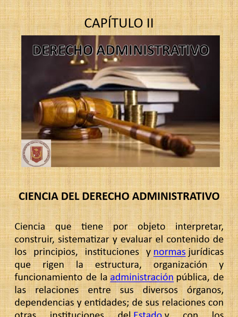 Introducción al Derecho Administrativo | PDF | Ley administrativa | Ley ...