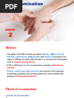 OSCE Checklist Hand Wrist Examination | PDF