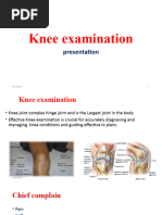 Comprehensive Knee Examination OSCE Guide | PDF | Knee ...